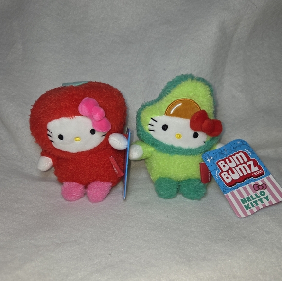 Hello Kitty | Toys | Hello Kitty Bum Bum Plush Toy Set Red And Green ...